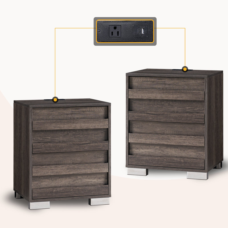Wayfair nightstands gray store